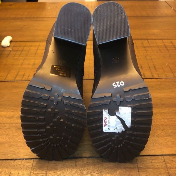 Pink Key | Shoes | Pink Key Heel Ankle Moto Boots Brown Double Zip ...